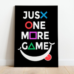 Just One More Game Poster - Etsy UK