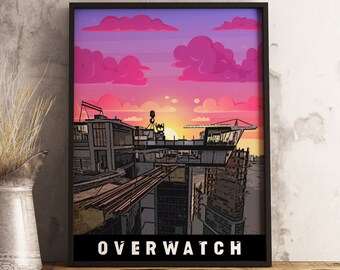 Overwatch Map Poster - Etsy UK