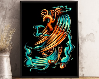 Phoenix Poster | Etsy