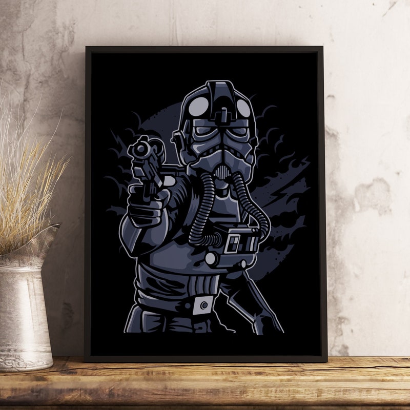 Tie Fighter Poster - Etsy UK