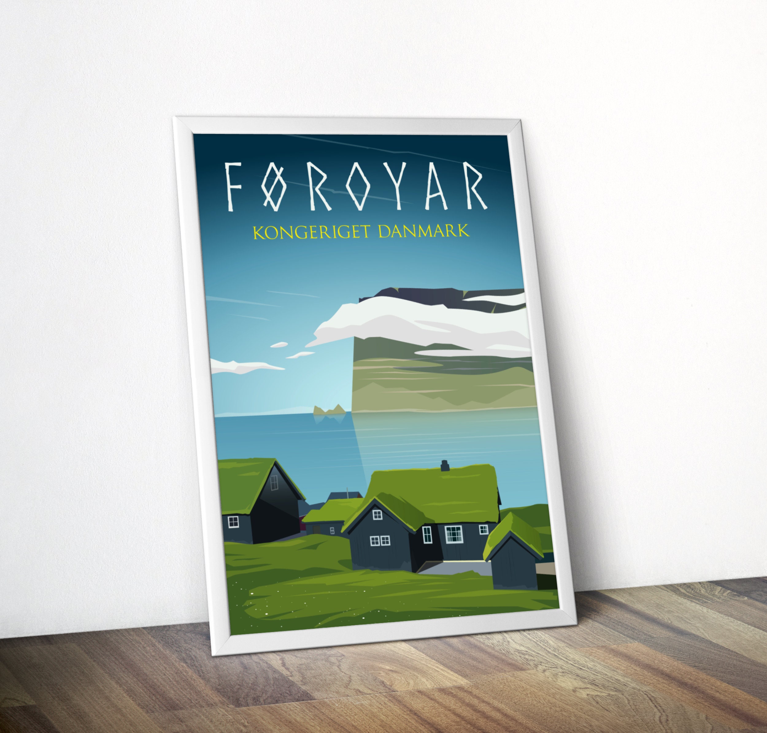 Denmark | Faroe Islands Poster - Etsy