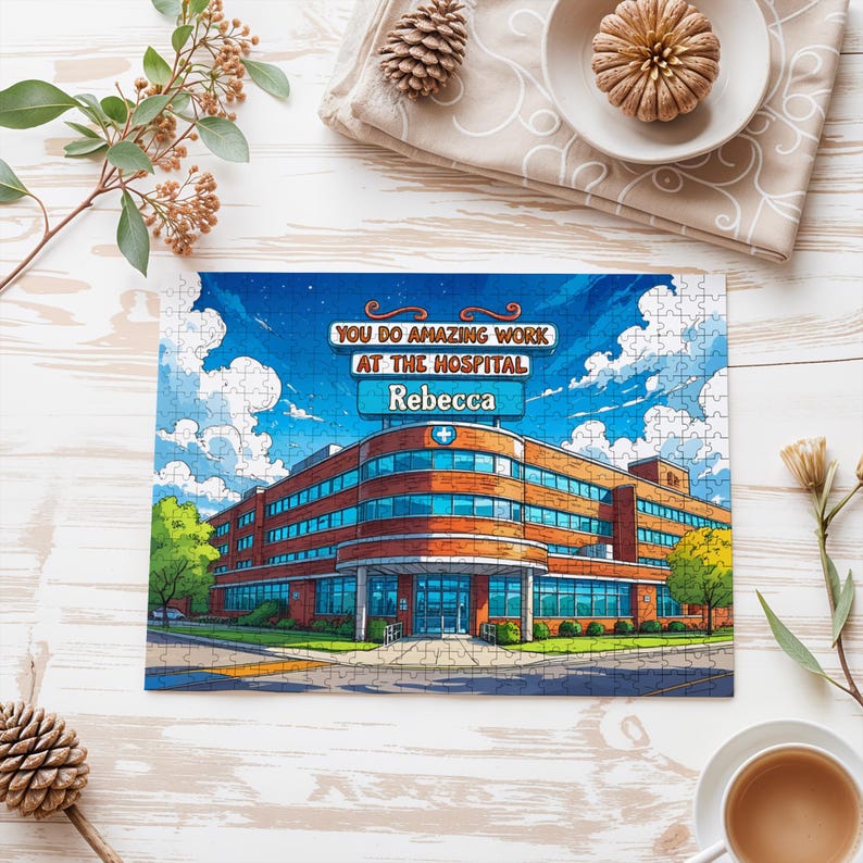 Personalised Hospital Jigsaw Puzzle | Premium 1000, 500, 100 or 48 ...