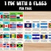 All 23 North America Country Flags Flash Cards | Instant Download ...