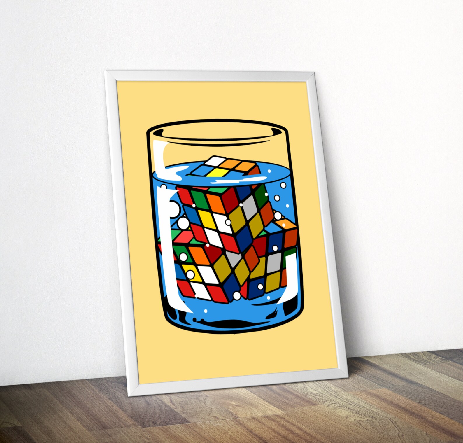 Rubiks Cube Poster - Etsy UK