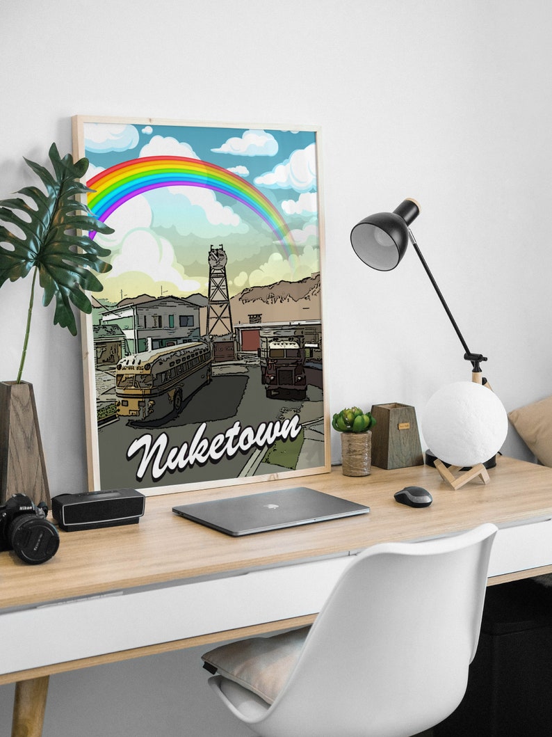 Original Rainbow Nuke Poster - Etsy UK