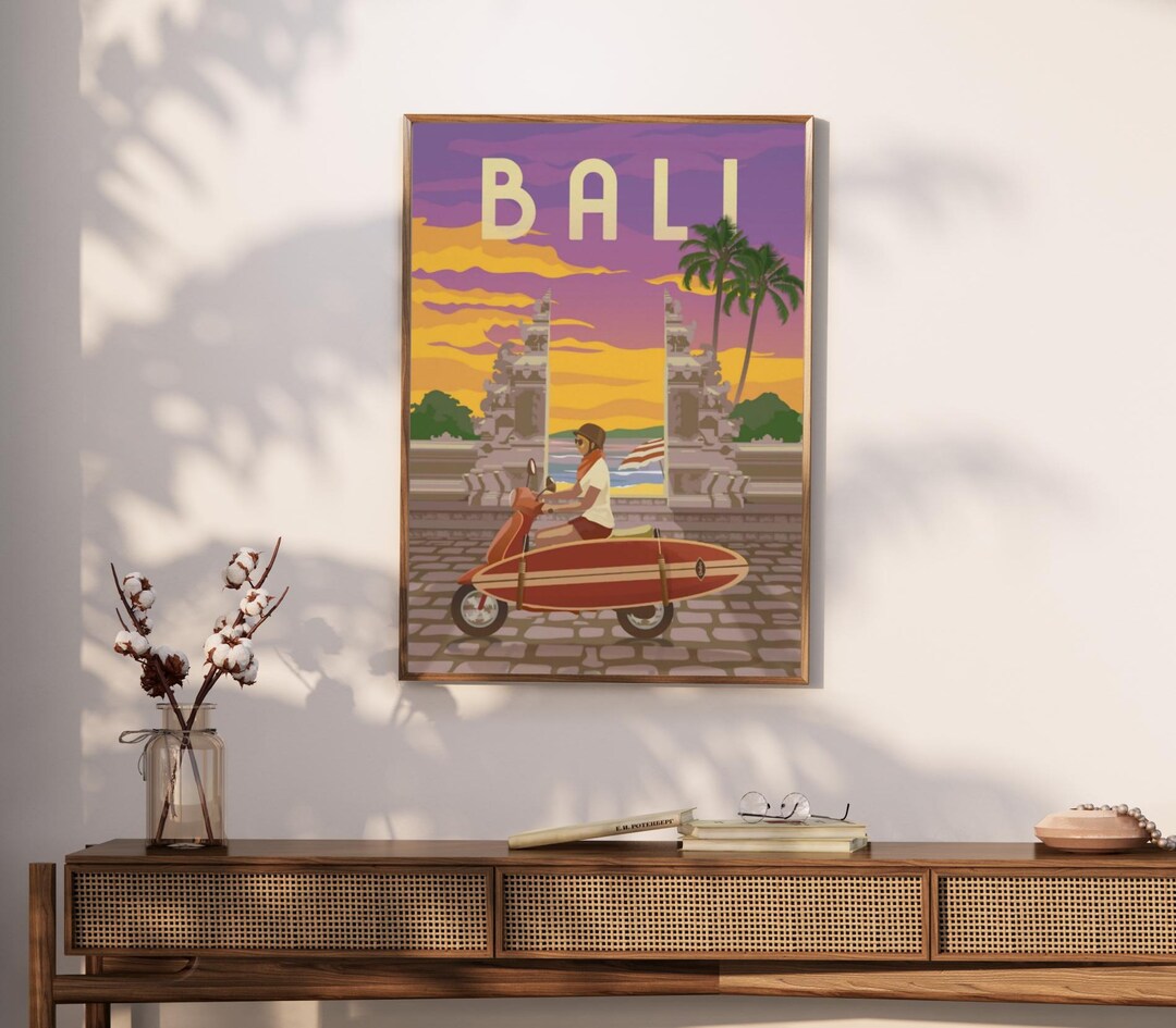 Bali Travel Poster | Bali Vintage Print | Indonesia Travel Prints ...