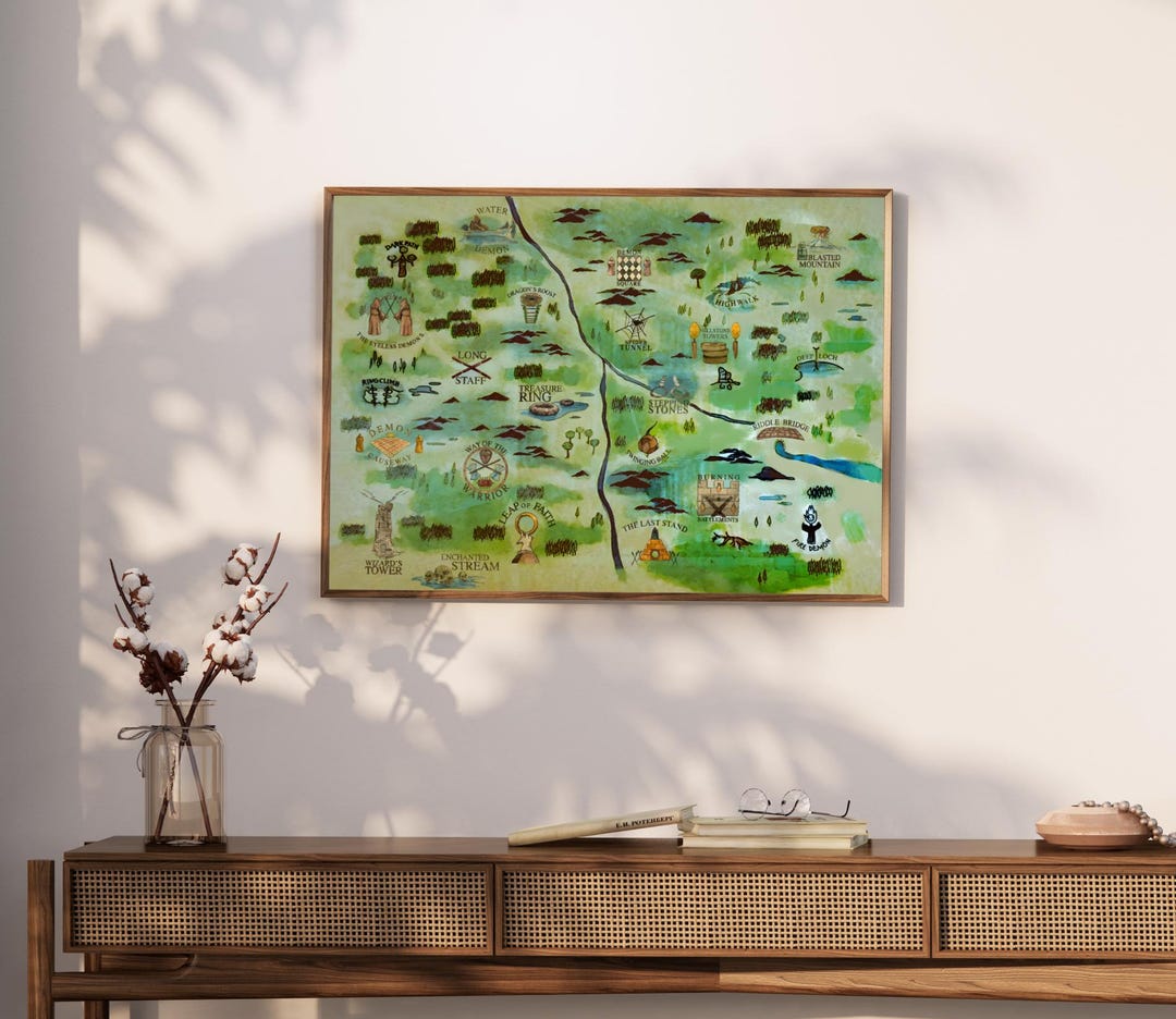 CBBC Raven Map Poster - Etsy