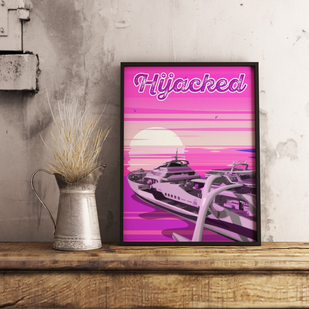 Hijacked Map Poster - Etsy