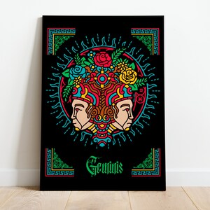 Gemini Zodiac Sign Poster - Etsy