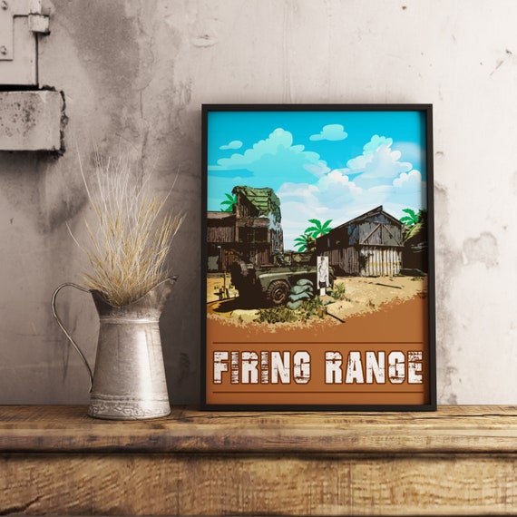 Firing Range Map Poster | Etsy