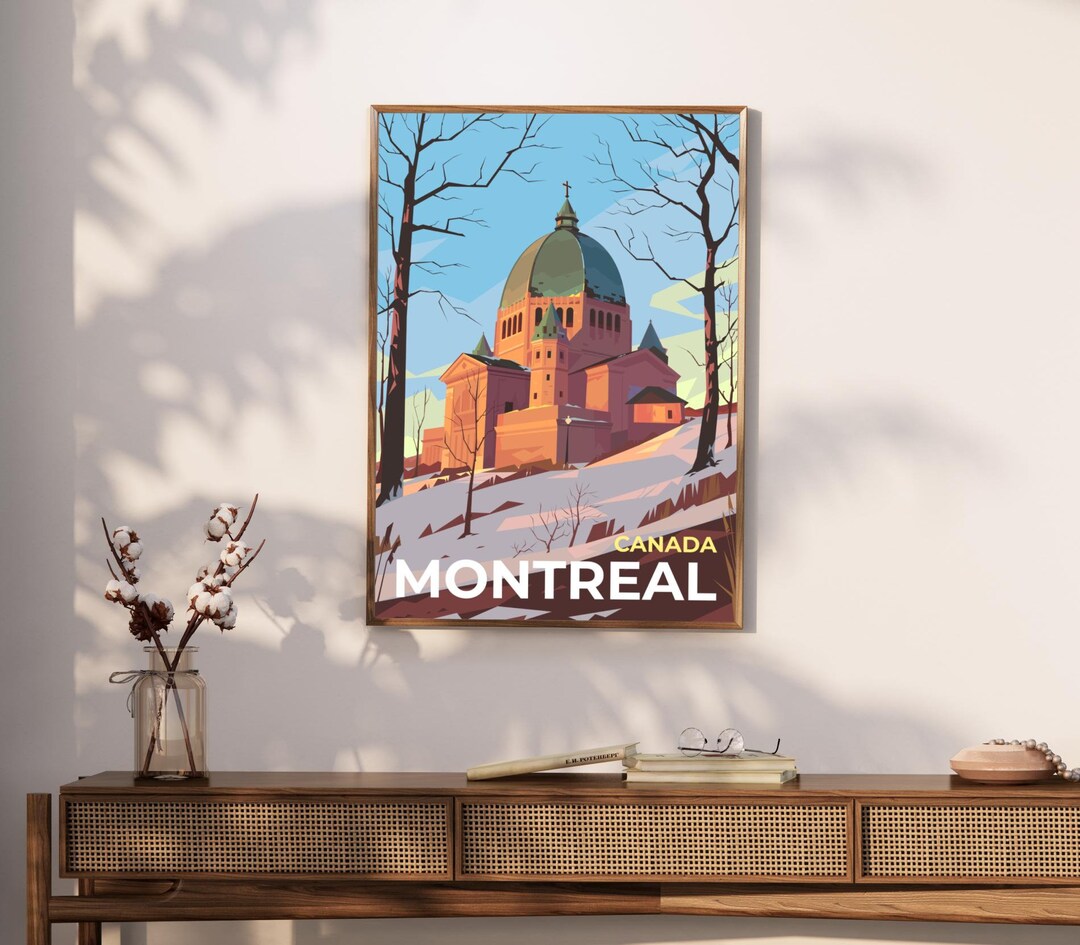 Montreal Travel Poster | Montreal Vintage Print | Montreal Travel ...