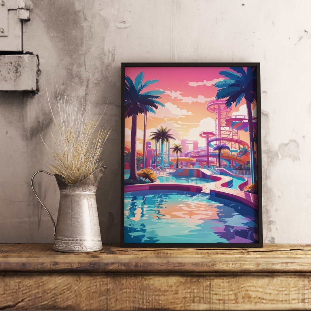 Waterpark Poster Digital Download - Etsy UK
