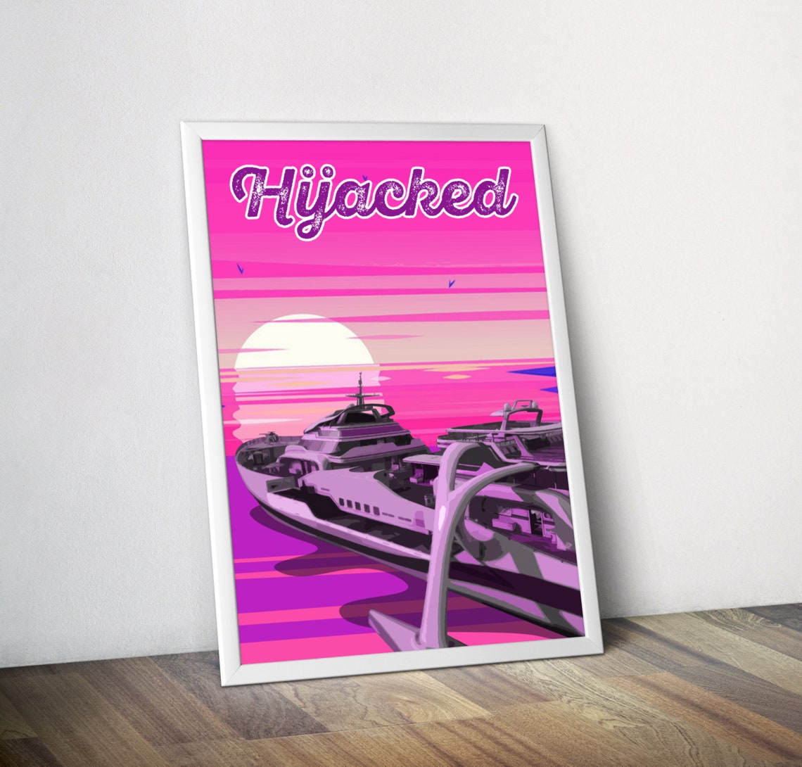 Hijacked Map Poster - Etsy UK