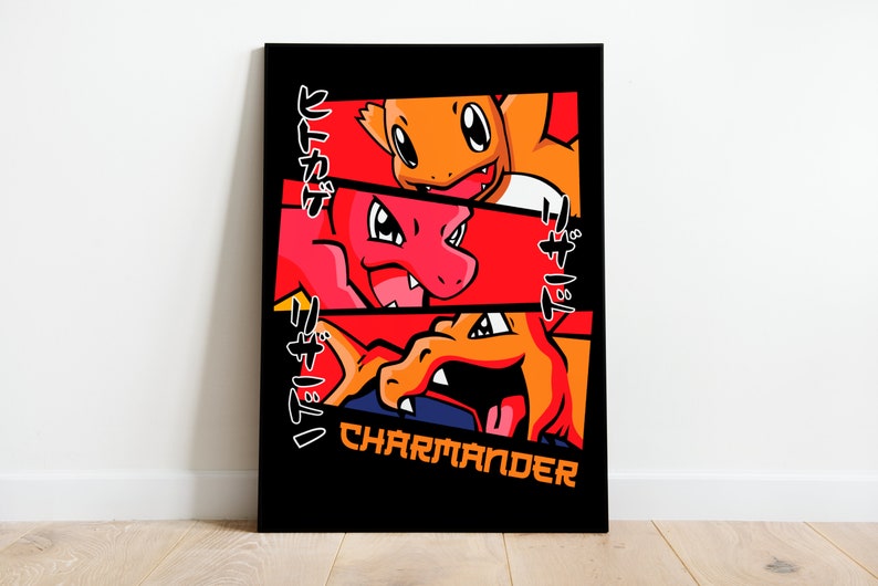 Charmander Evolution Poster - Etsy
