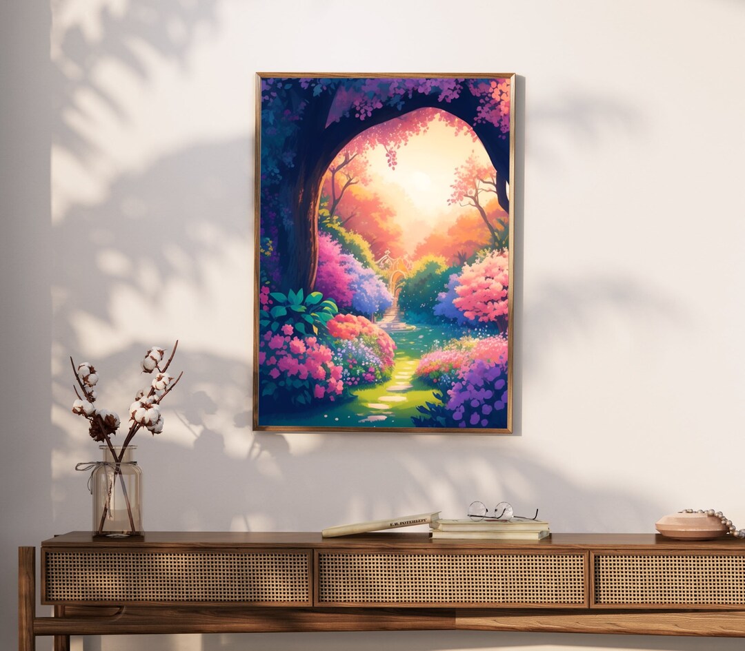 Boho Botanical Garden Poster | Plants Art Print | Unframed A4 A3 A2 A1 ...