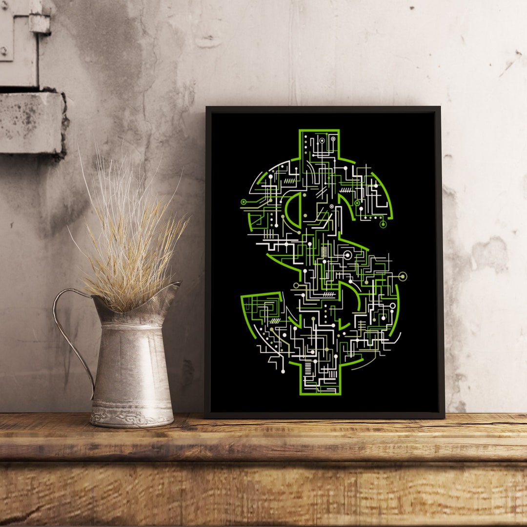 Dollar Sign Poster - Etsy