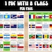 All 204 Country Flags Flash Cards Instant Download World Flags ...