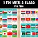All 50 Asia Country Flags Flash Cards | Instant Download | Educational ...