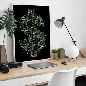 Dollar Sign Poster - Etsy
