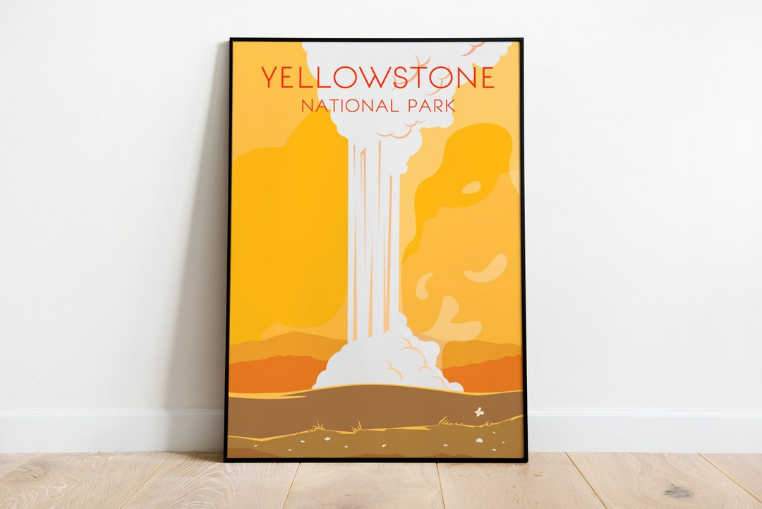 Yellowstone National Park Poster - Etsy