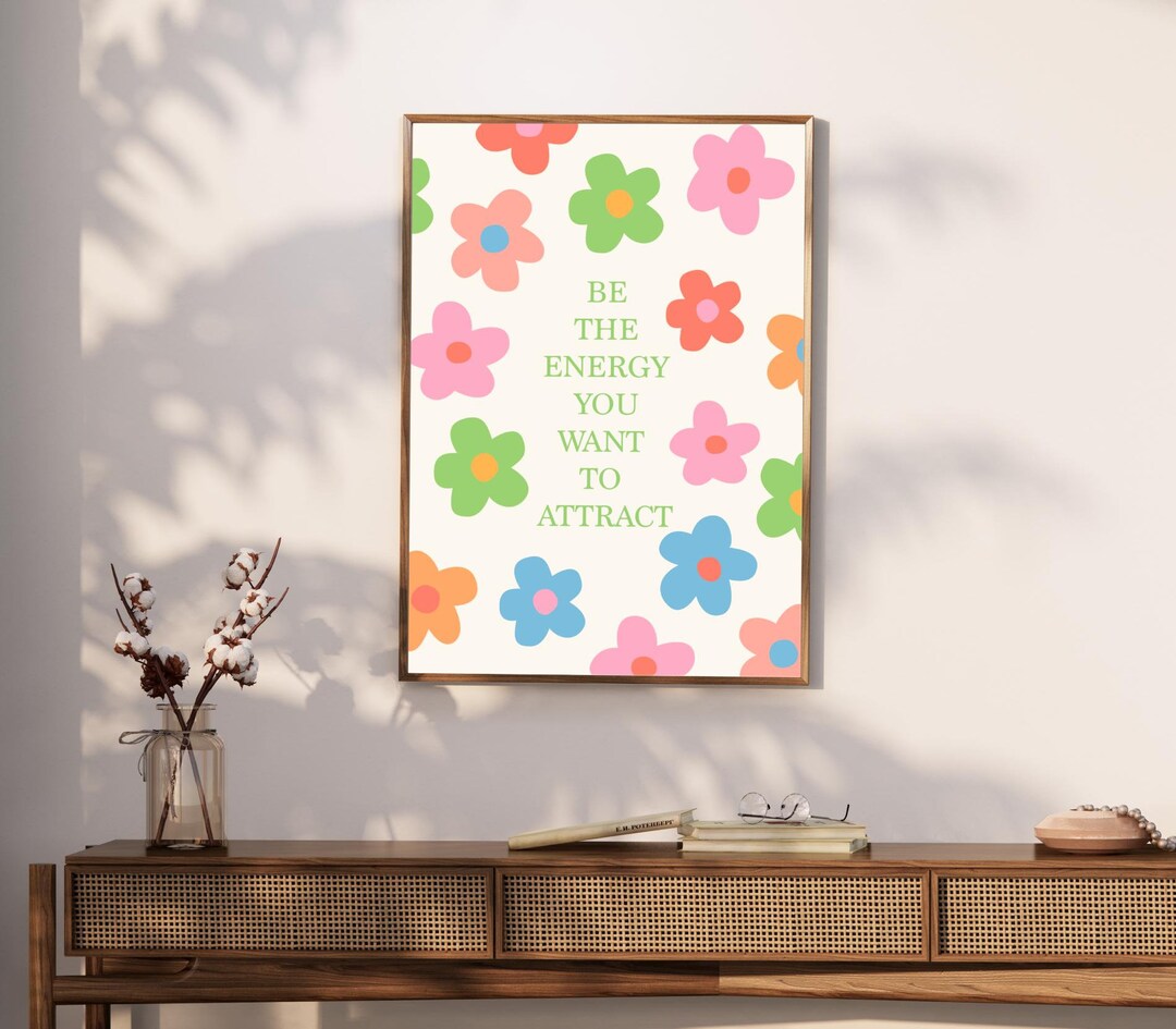 Be the Energy You Want to Attract Poster | Motivational Poster | Home ...