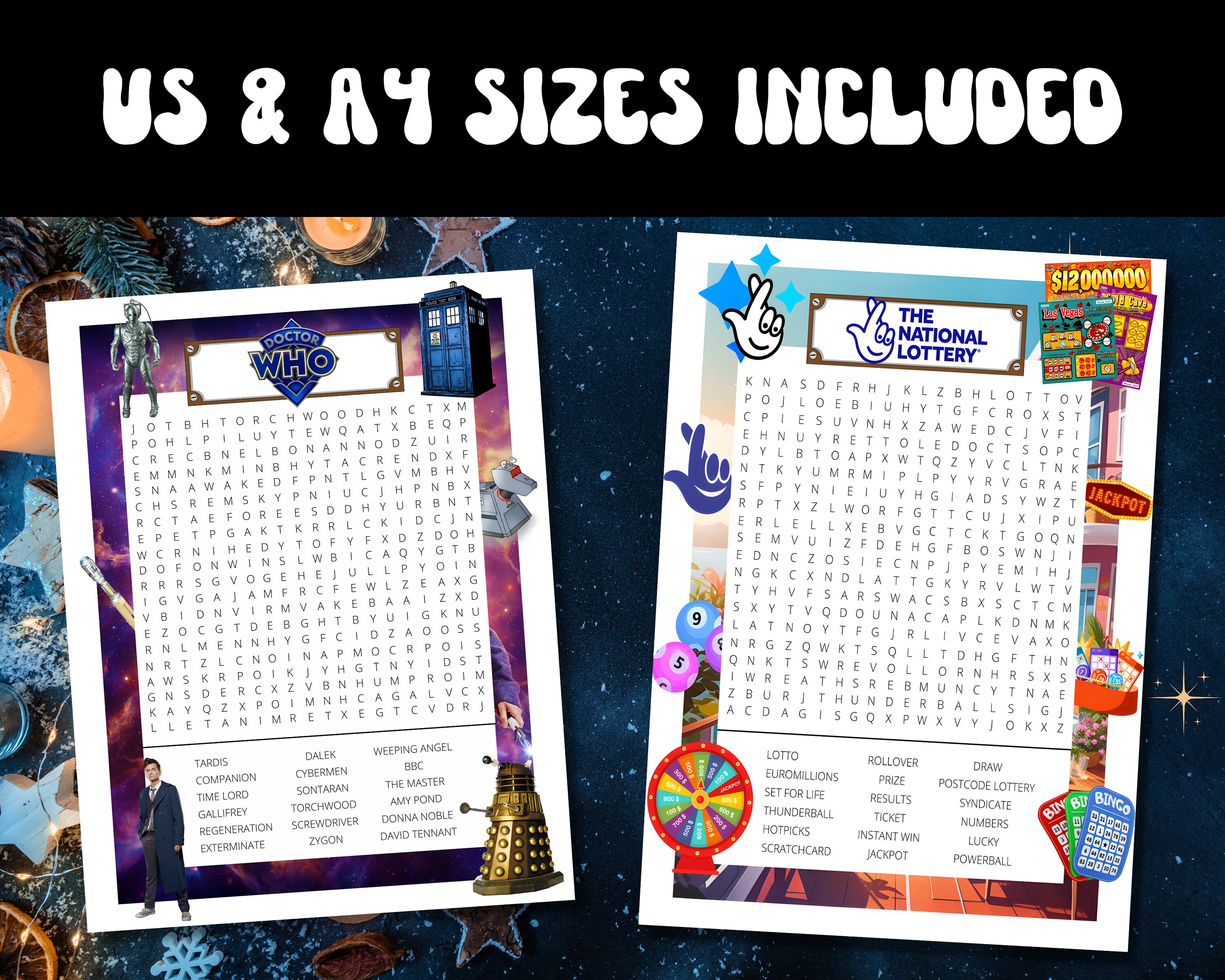 Word Search Bundle | 120 Printable Pages | Puzzles for Kids and Adults ...
