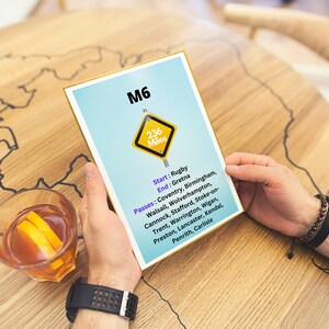 All 99 UK Motorways Flash Cards | Instant Download | Motorway Printable ...