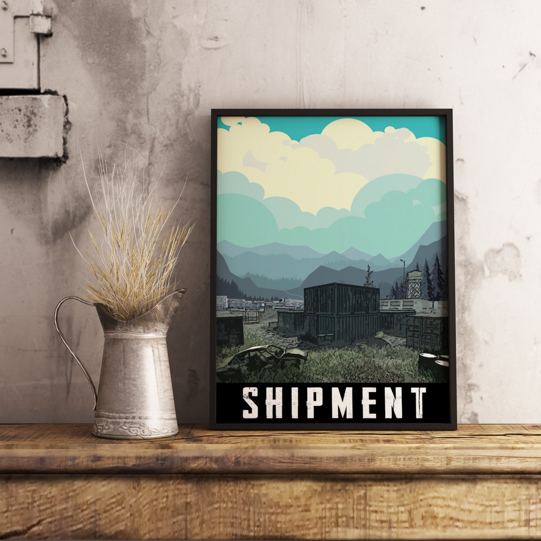 Shipment Map Poster - Etsy