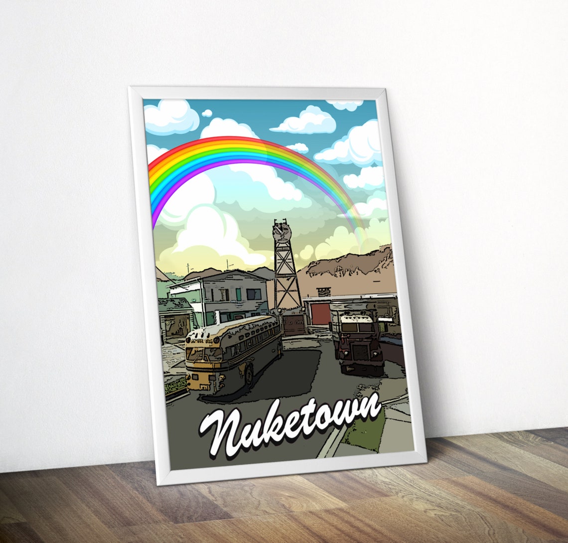 Original Rainbow Nuke Poster - Etsy UK