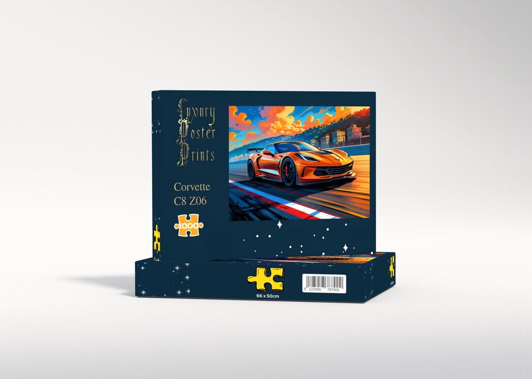 Corvette C8 Z06 Jigsaw Puzzle | Premium 1000, 500, 100 or 48 Pieces ...