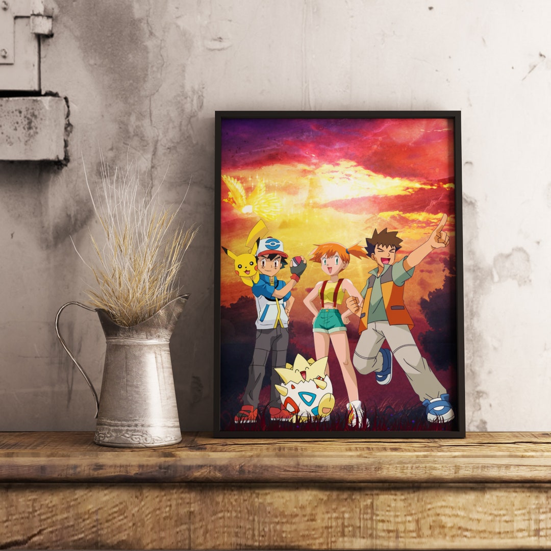 Pokemon Poster | Original Trio - Etsy