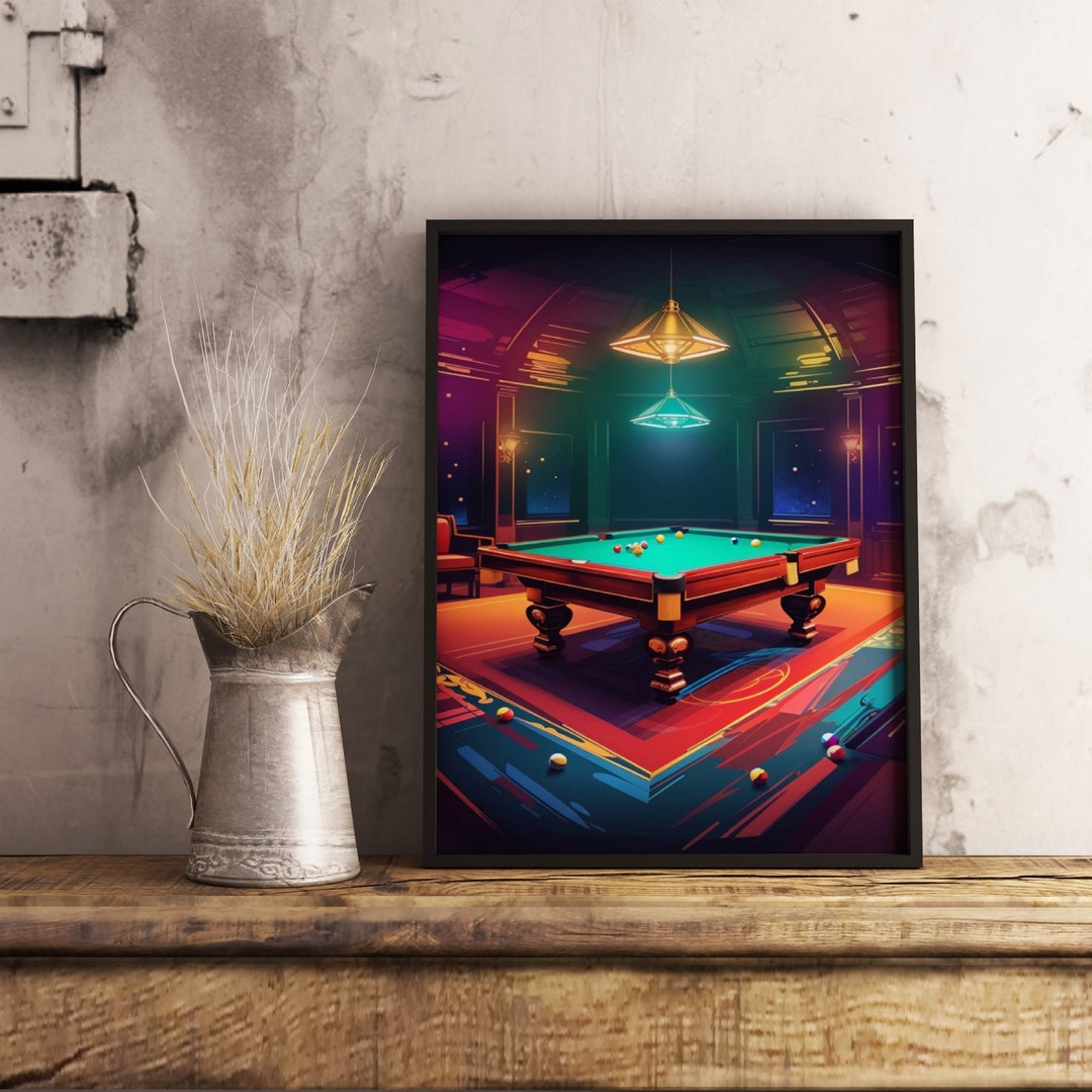 Snooker Table Poster Digital Download - Etsy UK