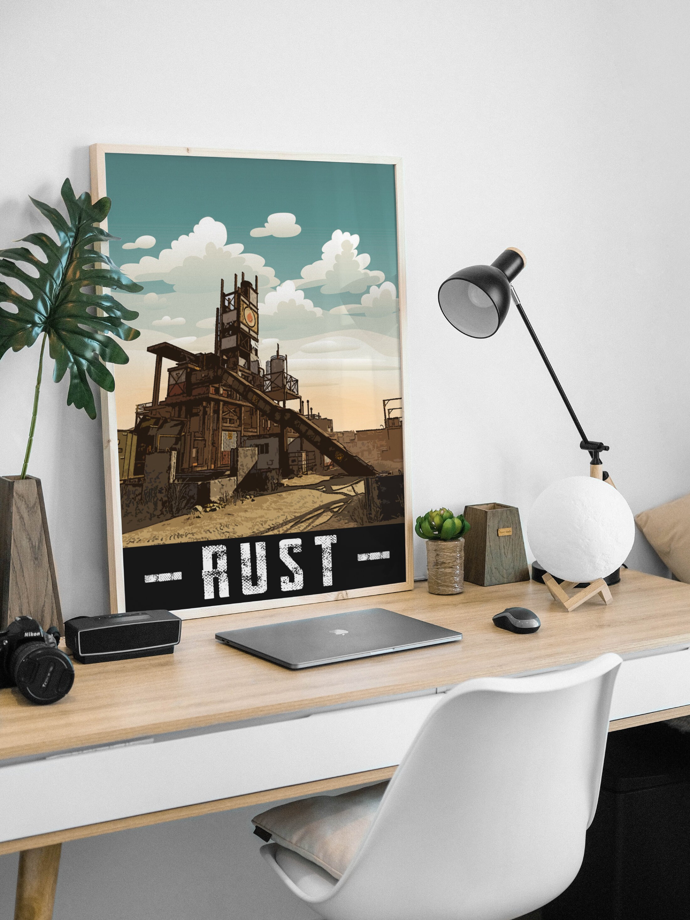 Rust Map Poster - Etsy