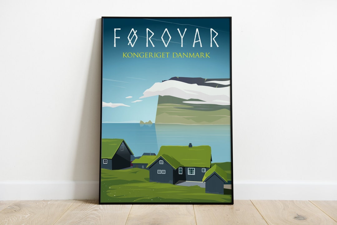 Denmark | Faroe Islands Poster - Etsy