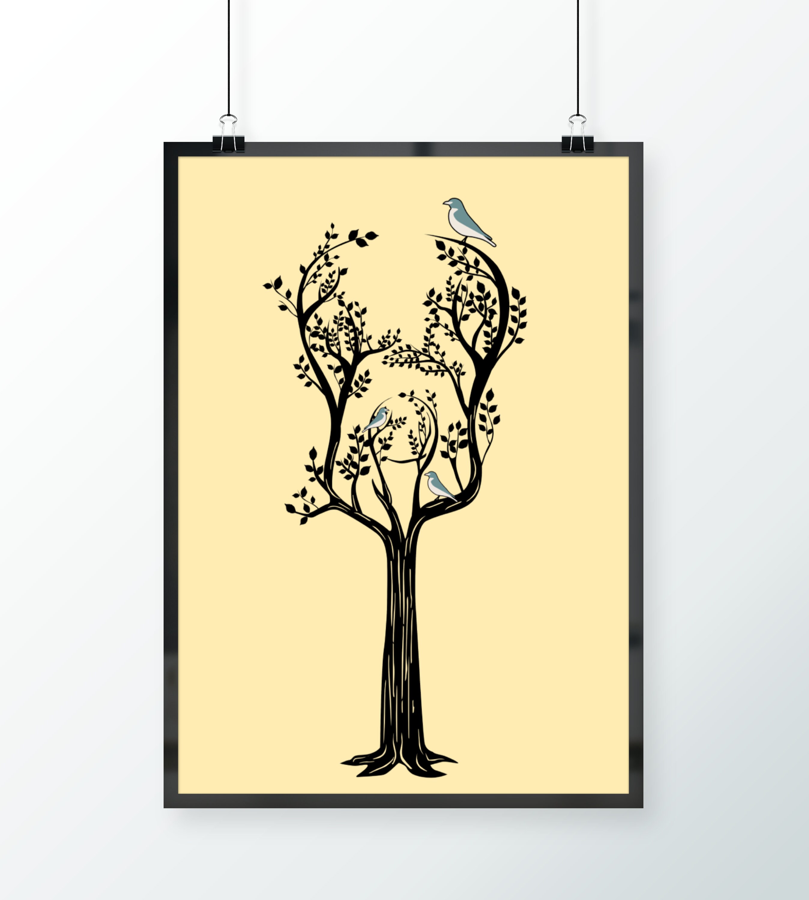 Guitar Tree Poster | Etsy