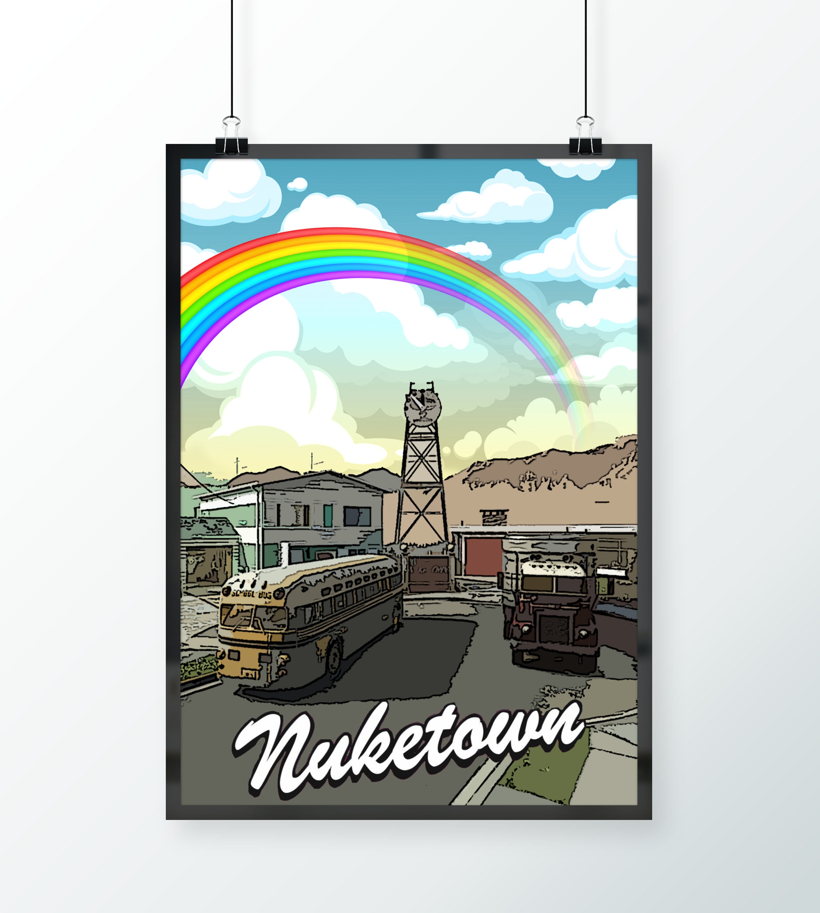 Original Rainbow Nuke Poster - Etsy UK