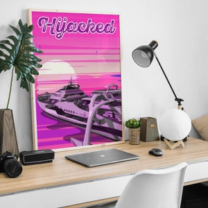 Hijacked Map Poster - Etsy UK