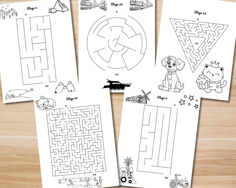400 Puzzle Bundle | Printable Activity Worksheets | Puzzles for Kids ...