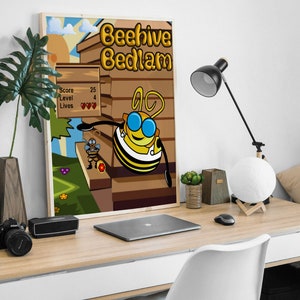 Beehive Bedlam Poster - Etsy