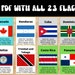 All 23 North America Country Flags Flash Cards | Instant Download ...