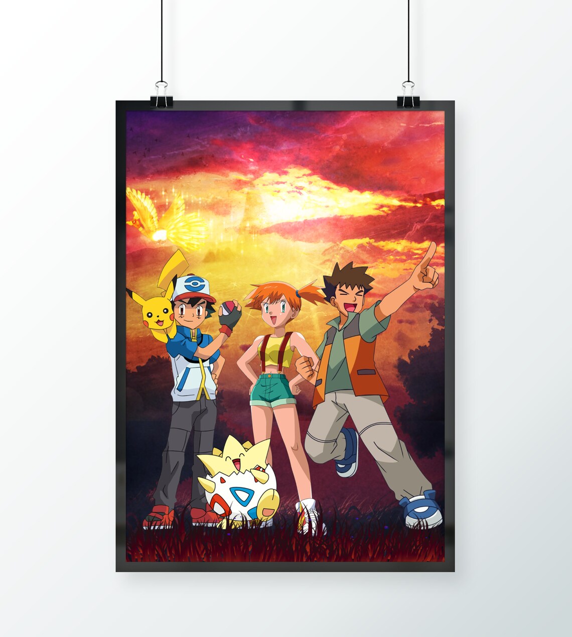Pokemon Poster | Original Trio - Etsy