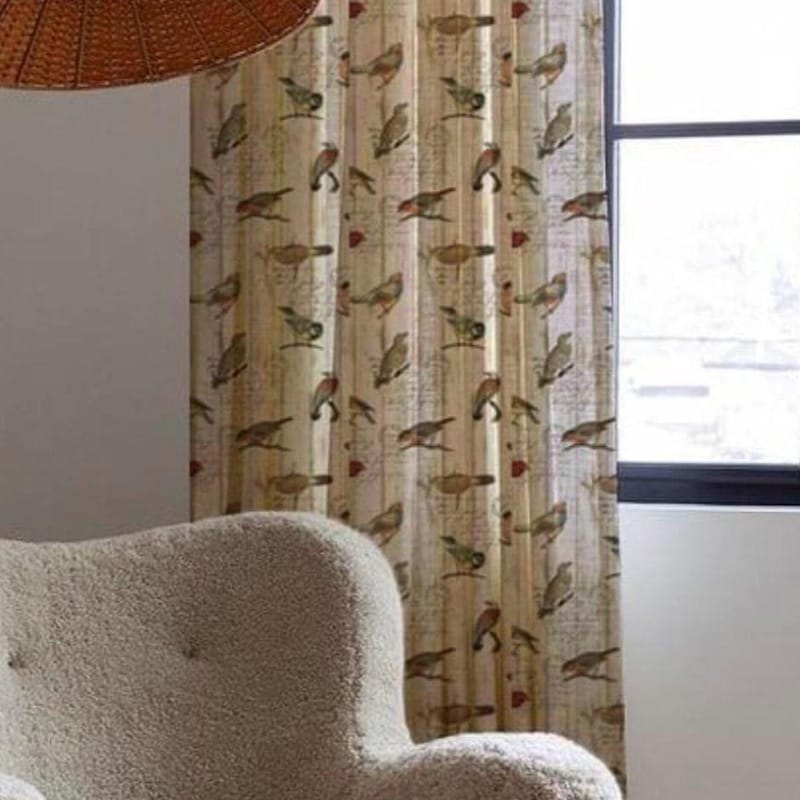 Modern Bird Curtains - Etsy
