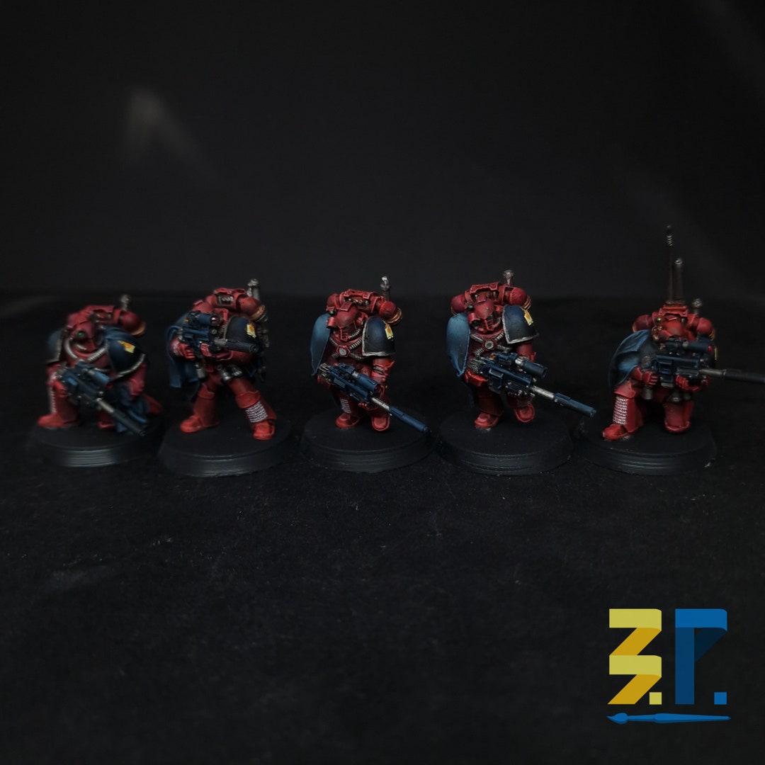 Legion MKIII Breacher Siege Squad Imperial Fists Upgrade Veteran Heads ...