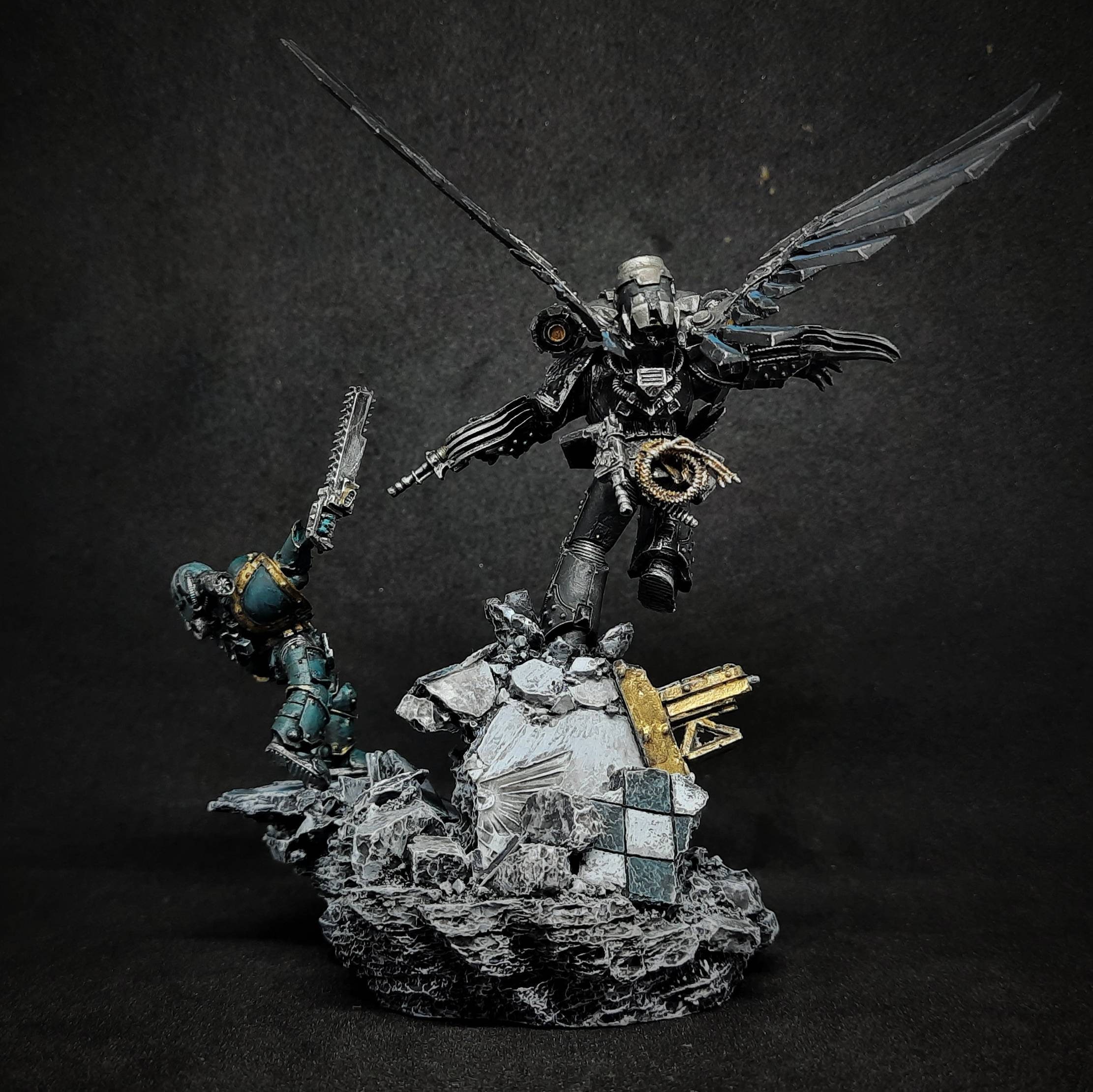 Corvus Corax Primarch of the Raven Guard painted | Etsy