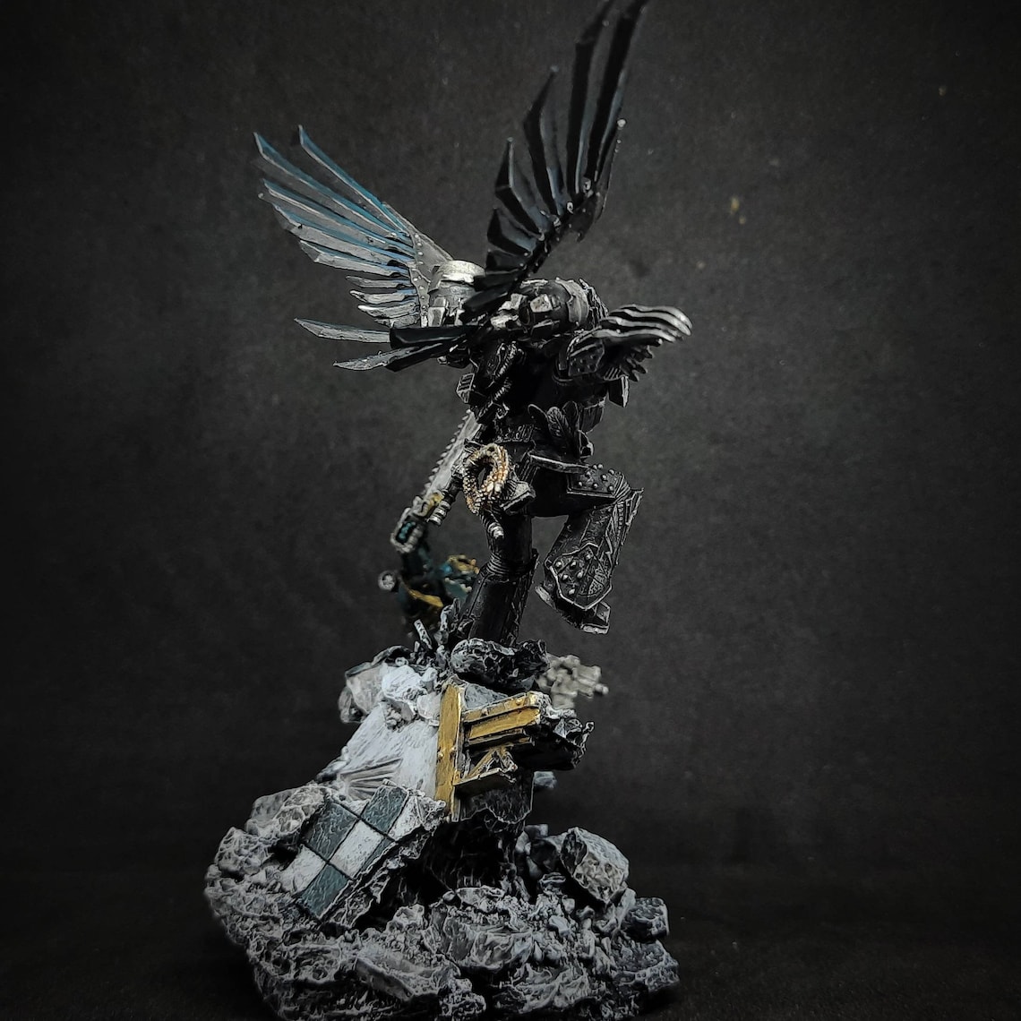 Corvus Corax Primarch of the Raven Guard painted | Etsy