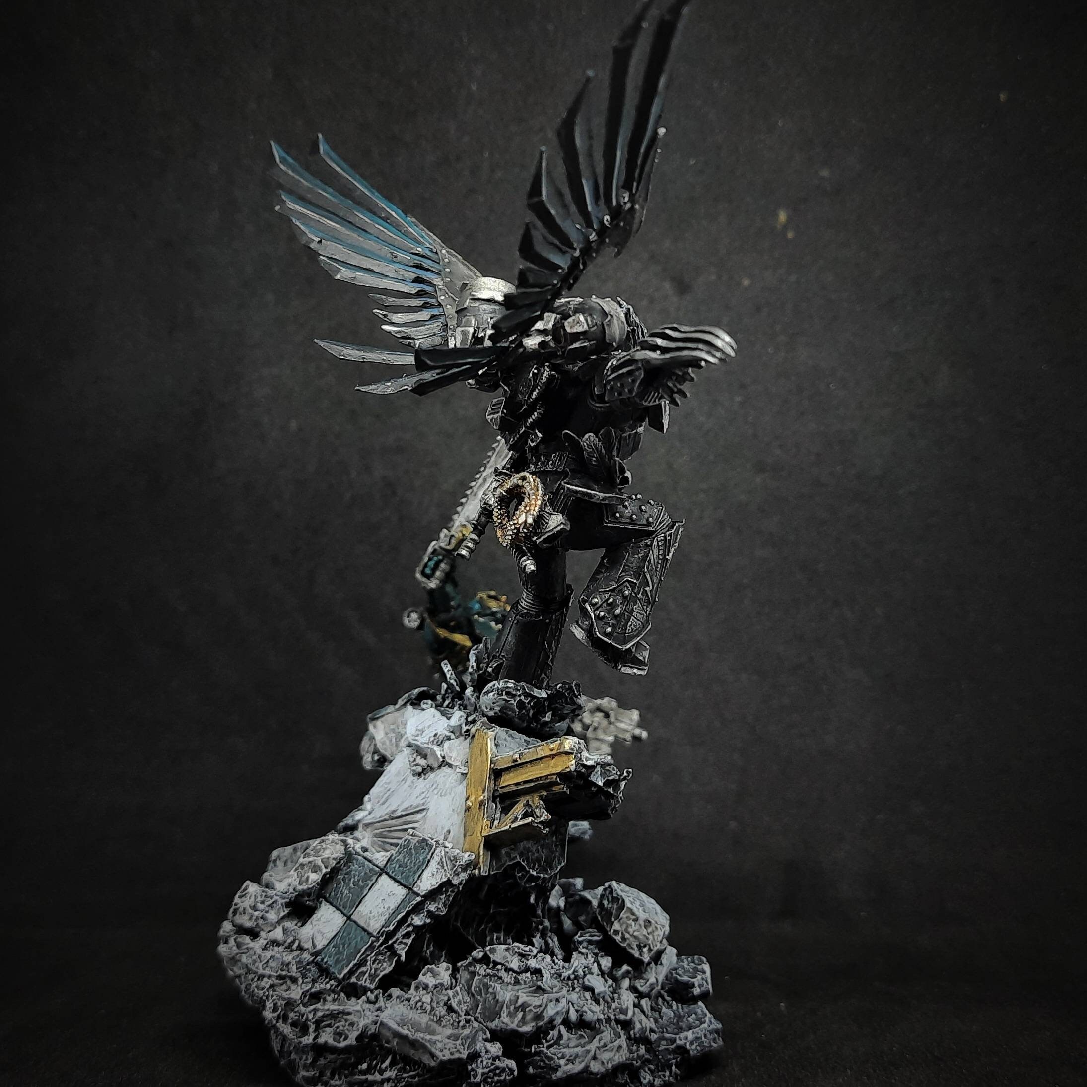 Corvus Corax Primarch of the Raven Guard painted | Etsy