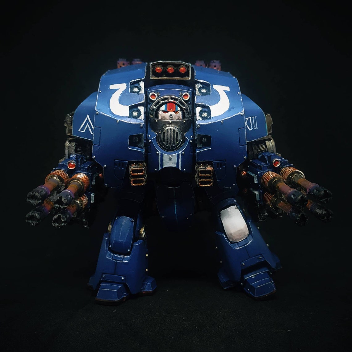 Ultramarine 30k 40k Leviathan Dreadnought with Storm Cannon | Etsy