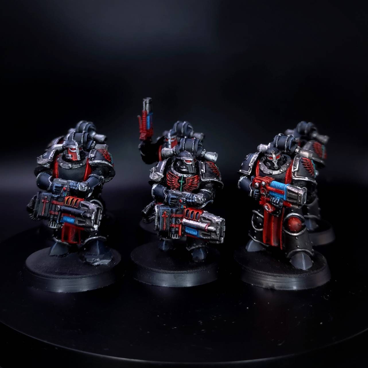 Dark Angels Legion Interemptor Squad Painted 5 Models - Etsy