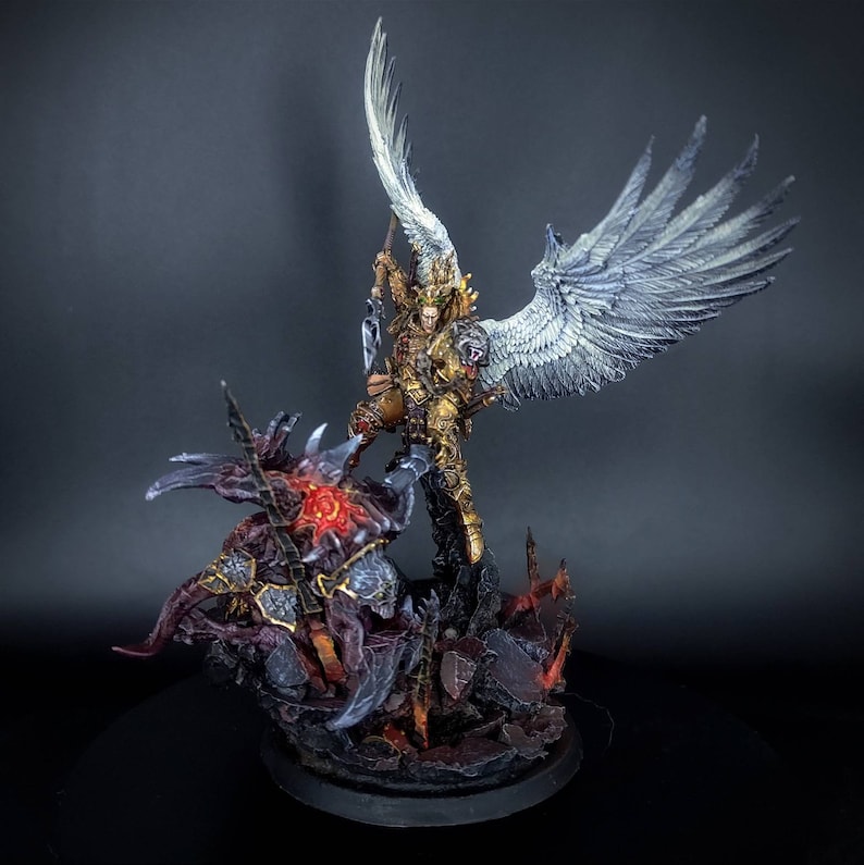 Sanguinius Primarch of the Blood Angels Painted Commission - Etsy