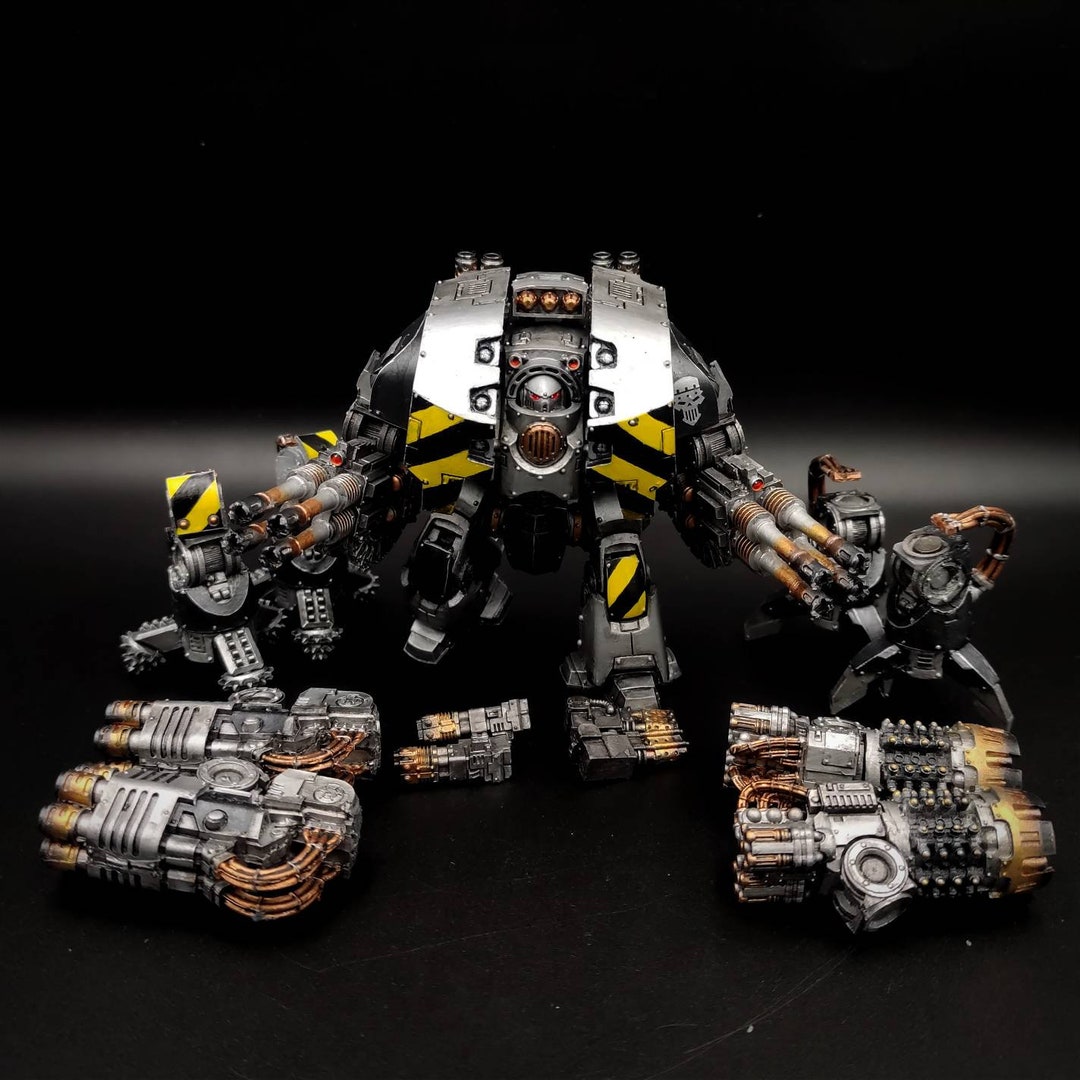 Iron Warrior Leviathan Dreadnought With All Weapons Painted Commission ...